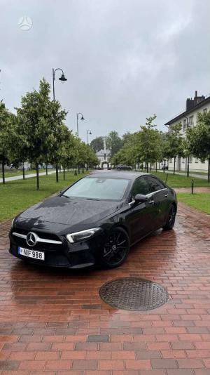 Black Mercedes-Benz A 180 2021 in Plunge, with an engine capacity of 1.95 L and mileage of 142 thousand km for 20500 €, photo  on AUTOMOTO.COM.LV
