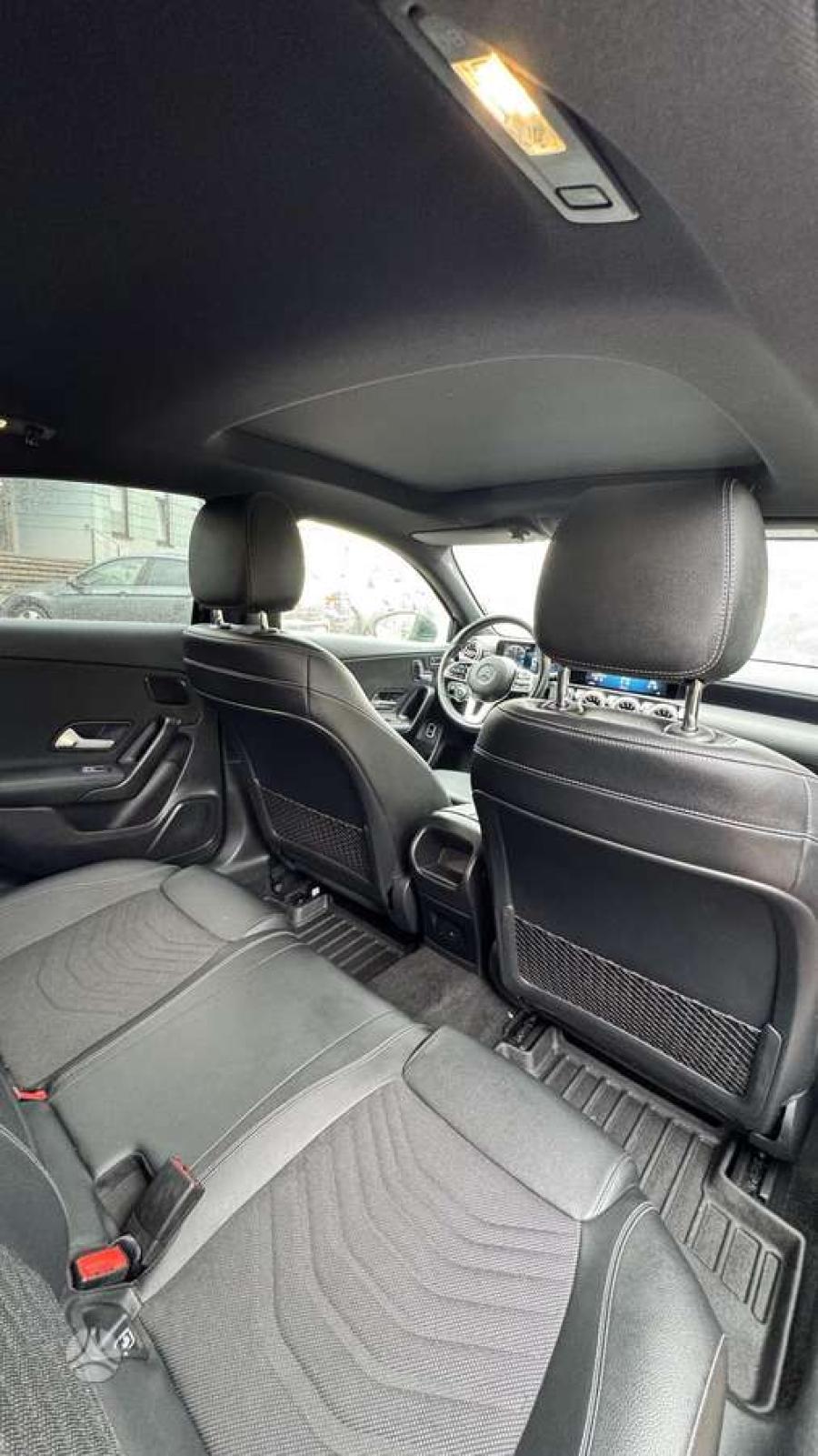 Black Mercedes-Benz A 180 2021 in Plunge, with an engine capacity of 1.95 L and mileage of 142 thousand km for 20500 €, photo 8 on AUTOMOTO.COM.LV