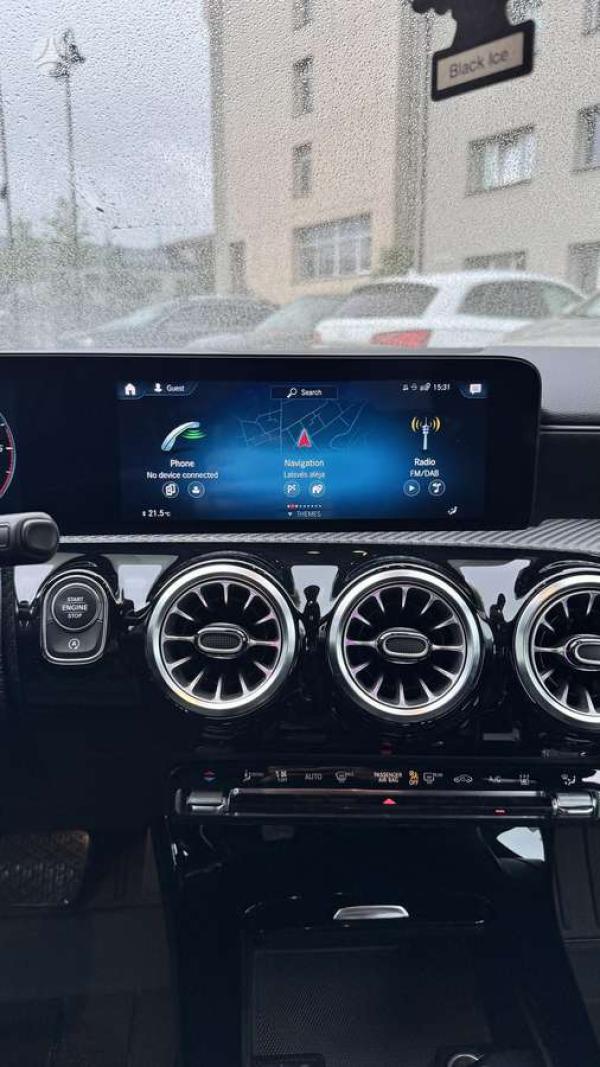 Black Mercedes-Benz A 180 2021 in Plunge, with an engine capacity of 1.95 L and mileage of 142 thousand km for 20500 €, photo 9 on AUTOMOTO.COM.LV
