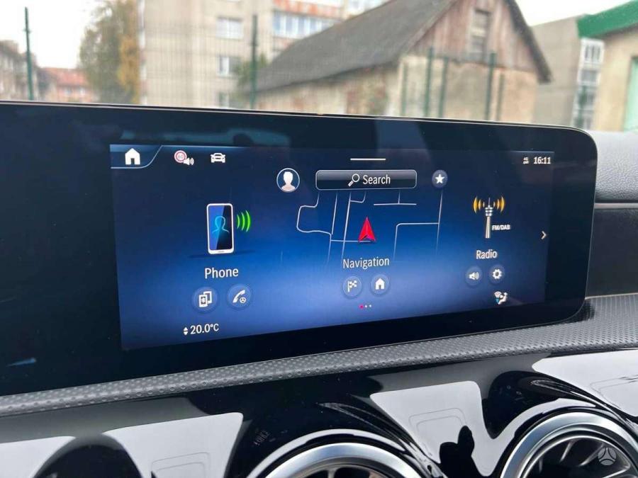 Black Mercedes-Benz A 180 2024 in Klaipeda, with an engine capacity of 1.33 L and mileage of 18 thousand km for 28500 €, photo 12 on AUTOMOTO.COM.LV