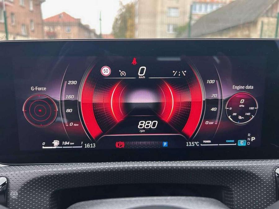 Black Mercedes-Benz A 180 2024 in Klaipeda, with an engine capacity of 1.33 L and mileage of 18 thousand km for 28500 €, photo 16 on AUTOMOTO.COM.LV