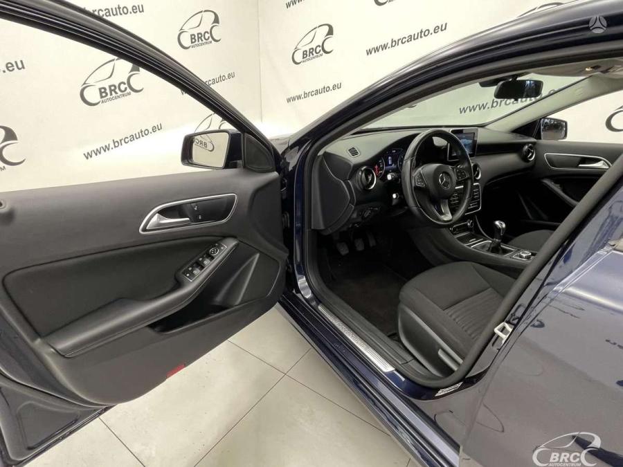 Zils Mercedes-Benz A 180 2017 Viļņa, ar dzinēja tilpumu 1.46 L un nobraukumu 82 tūkst. km par 10900 €, foto 20 vietnē AUTOMOTO.COM.LV