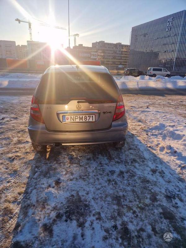 Grey Mercedes-Benz A 180 2007 in Vilnius, with an engine capacity of 1.99 L and mileage of 154 thousand km for 2000 €, photo 4 on AUTOMOTO.COM.LV