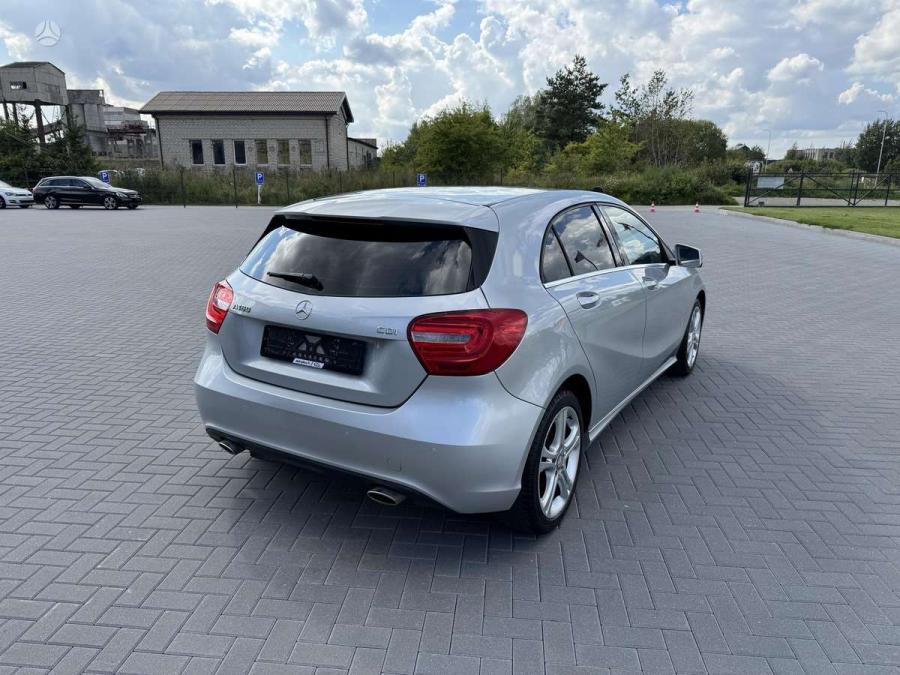 Grey Mercedes-Benz A 180 2012 in Telschi, with an engine capacity of 1.46 L and mileage of 230 thousand km for 6300 €, photo 7 on AUTOMOTO.COM.LV