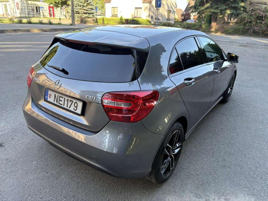 Grey Mercedes-Benz A 180 2014 in Kelme, with an engine capacity of 1.50 L and mileage of 321 thousand km for 7650 €, photo 14 on AUTOMOTO.COM.LV