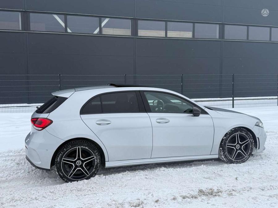 Grey Mercedes-Benz A 180 2019 in Kaunas, with an engine capacity of 1.46 L and mileage of 118 thousand km for 15700 €, photo 2 on AUTOMOTO.COM.LV