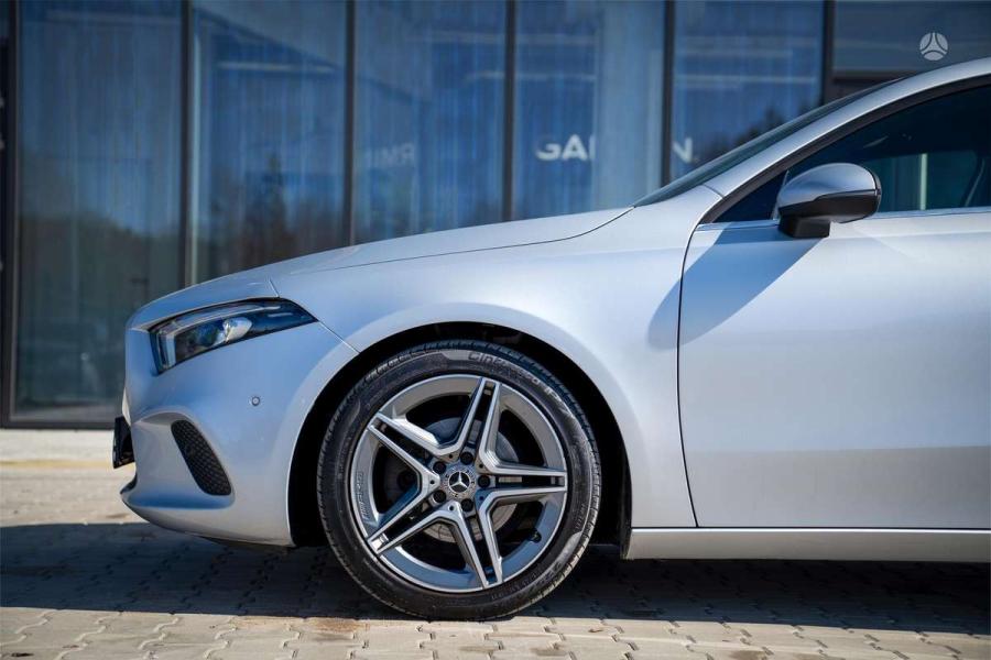 Grey Mercedes-Benz A 180 2019 in Vilnius, with an engine capacity of 1.46 L and mileage of 207 thousand km for 14500 €, photo 8 on AUTOMOTO.COM.LV