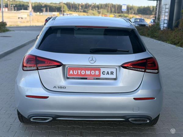 Grey Mercedes-Benz A 180 2019 in Vilnius, with an engine capacity of 1.60 L and mileage of 93 thousand km for 16950 €, photo 6 on AUTOMOTO.COM.LV