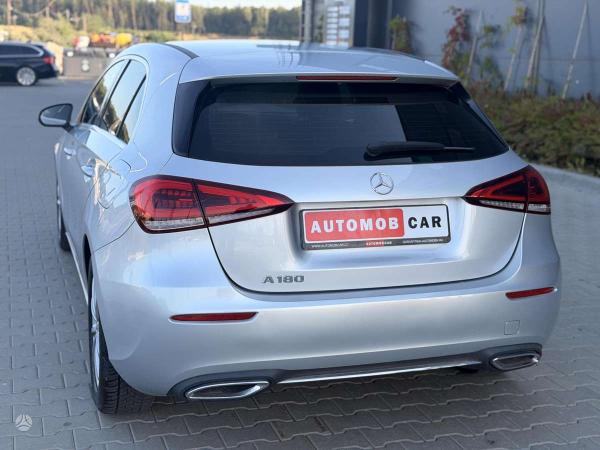 Grey Mercedes-Benz A 180 2019 in Vilnius, with an engine capacity of 1.60 L and mileage of 93 thousand km for 16950 €, photo 7 on AUTOMOTO.COM.LV