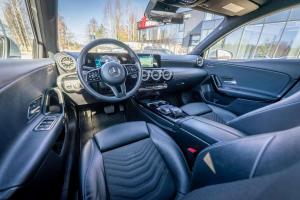 Grey Mercedes-Benz A 180 2019 in Vilnius, with an engine capacity of 1.46 L and mileage of 206 thousand km for 13750 €, photo 17 on AUTOMOTO.COM.LV