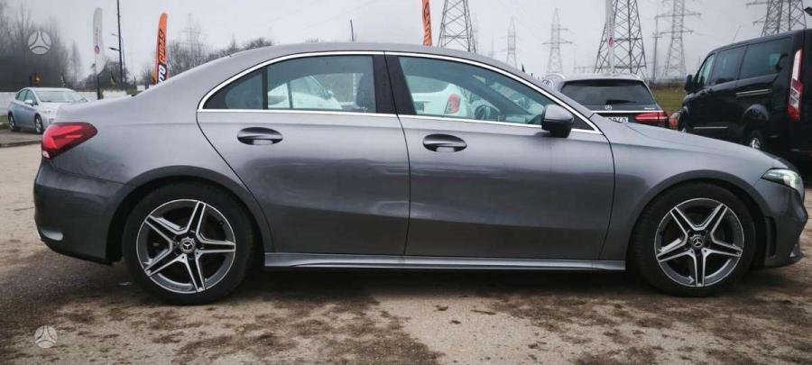 Grey Mercedes-Benz A 180 2020 in Kaunas, with an engine capacity of 1.46 L and mileage of 96 thousand km for 22869 €, photo 6 on AUTOMOTO.COM.LV