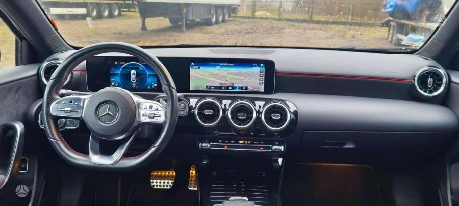 Grey Mercedes-Benz A 180 2020 in Kaunas, with an engine capacity of 1.46 L and mileage of 96 thousand km for 22869 €, photo 14 on AUTOMOTO.COM.LV