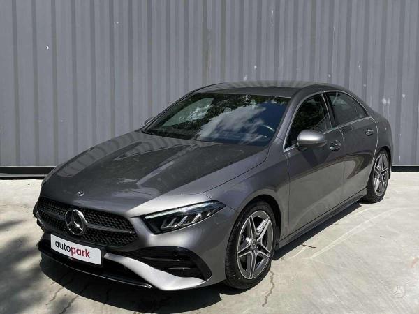 Grey Mercedes-Benz A 180 2024 in Vilnius, with an engine capacity of 1.33 L and mileage of 16 thousand km for 28900 €, photo 1 on AUTOMOTO.COM.LV