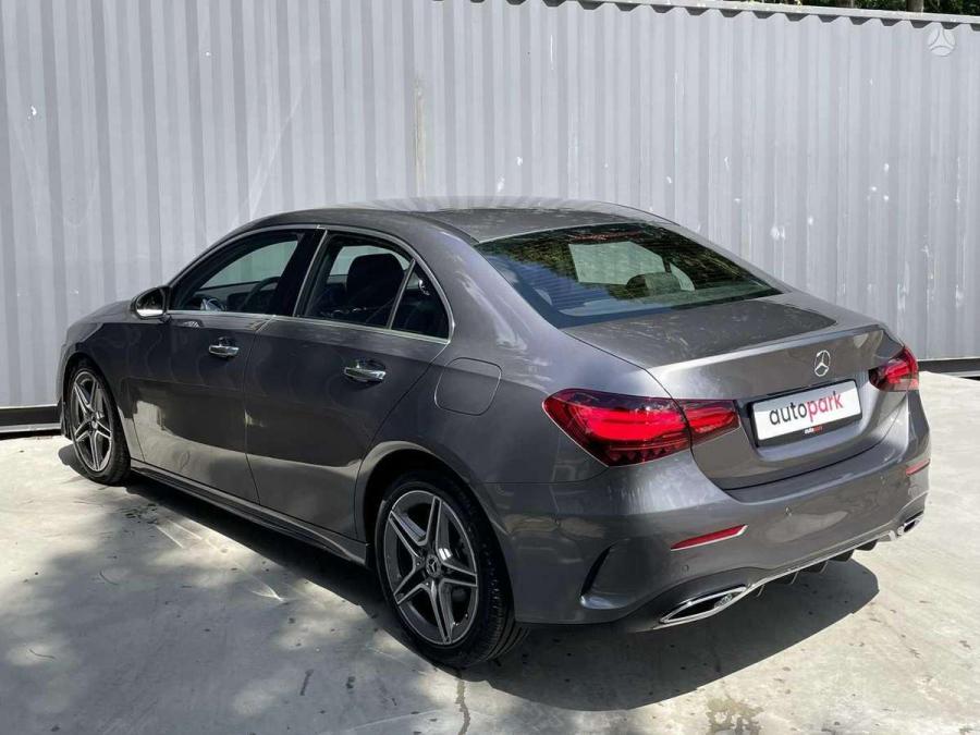 Grey Mercedes-Benz A 180 2024 in Vilnius, with an engine capacity of 1.33 L and mileage of 16 thousand km for 28900 €, photo 5 on AUTOMOTO.COM.LV