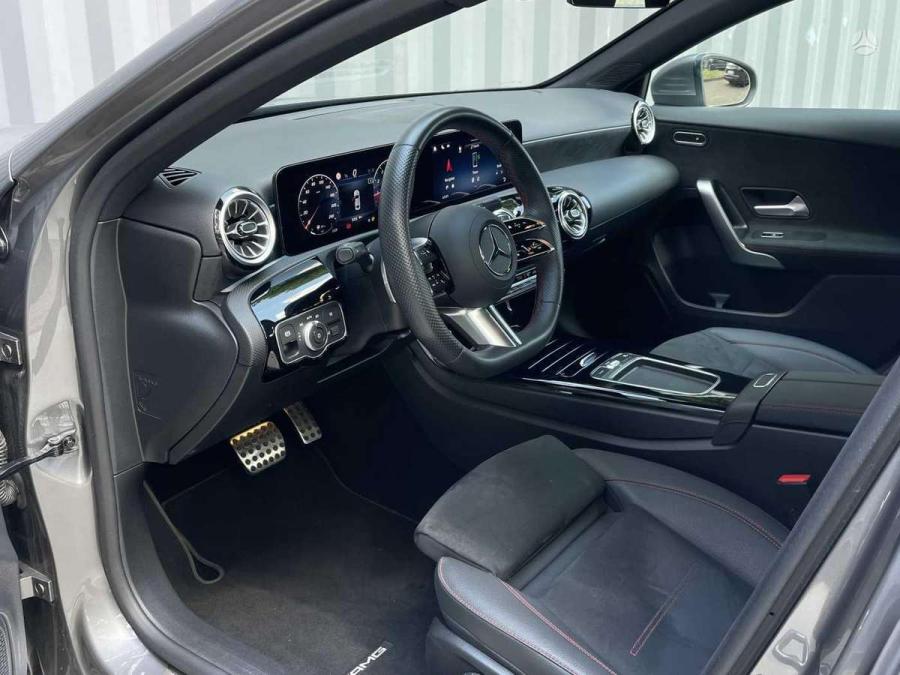 Grey Mercedes-Benz A 180 2024 in Vilnius, with an engine capacity of 1.33 L and mileage of 16 thousand km for 28900 €, photo 9 on AUTOMOTO.COM.LV