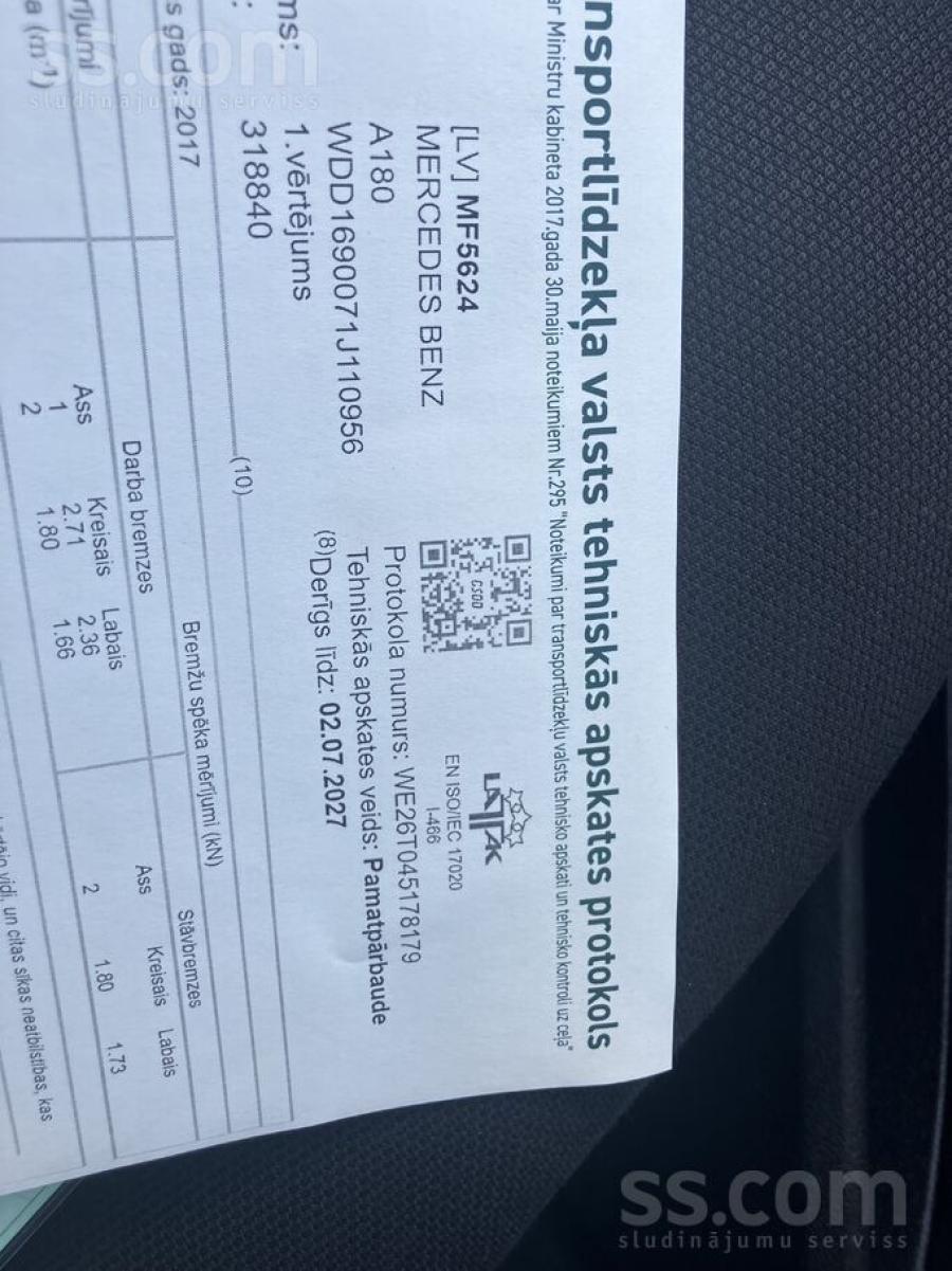Mercedes-Benz A 180 2005 Jelgava, ar dzinēja tilpumu 2.00 L un nobraukumu 318 tūkst. km par 990 €, foto 12 vietnē AUTOMOTO.COM.LV