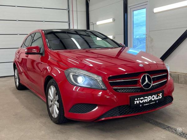 Red Mercedes-Benz A 180 2013 in Vilnius, with an engine capacity of 1.80 L and mileage of 198 thousand km for 9680 €, photo 1 on AUTOMOTO.COM.LV