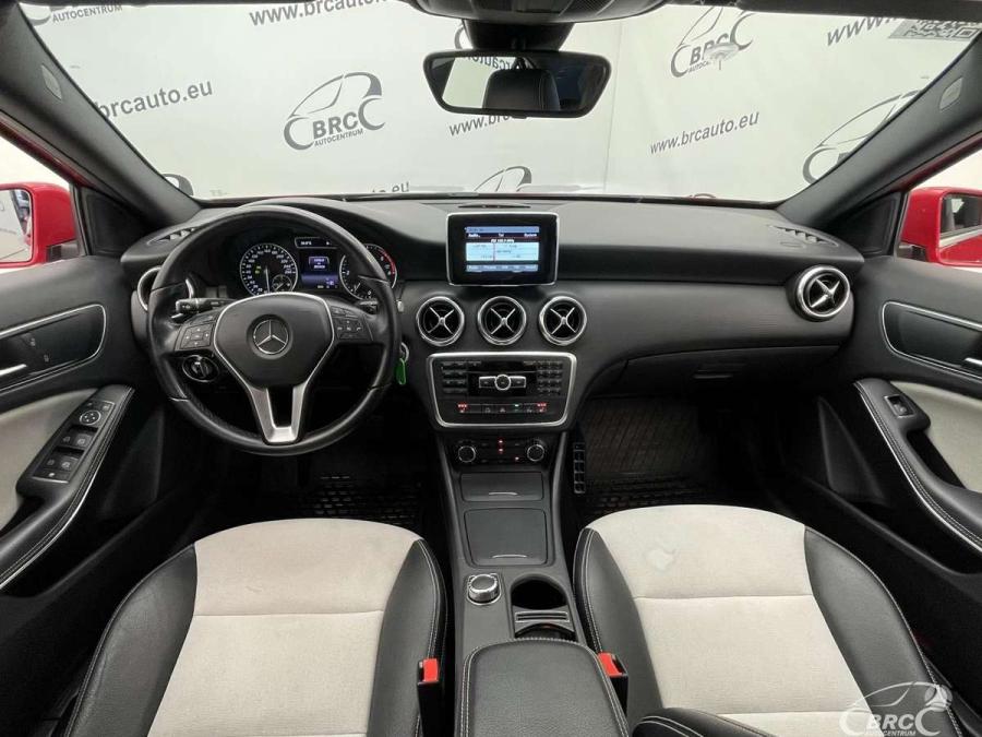 Red Mercedes-Benz A 180 2014 in Vilnius, with an engine capacity of 1.80 L and mileage of 202 thousand km for 8300 €, photo 4 on AUTOMOTO.COM.LV
