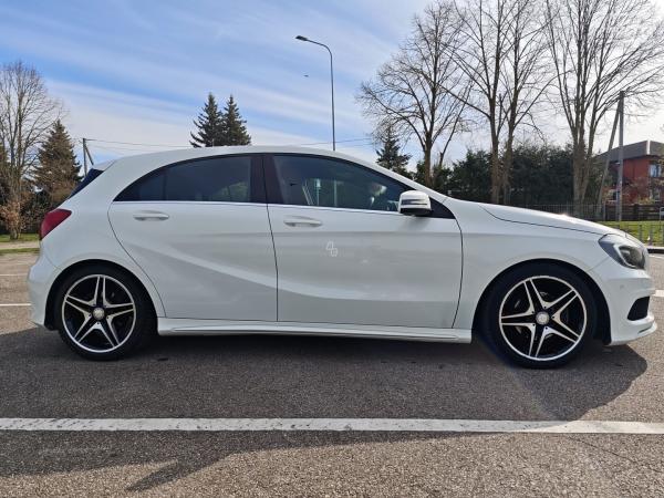 White Mercedes-Benz A 180 2012 in Vilnius, with an engine capacity of 1.60 L and mileage of 251 thousand km for 7400 €, photo 5 on AUTOMOTO.COM.LV