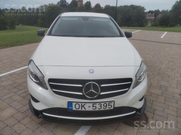 White Mercedes-Benz A 180 2013 in Saldus, with an engine capacity of 1.50 L and mileage of 311 thousand km for 7500 €, photo 8 on AUTOMOTO.COM.LV