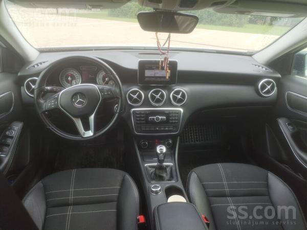 White Mercedes-Benz A 180 2013 in Saldus, with an engine capacity of 1.50 L and mileage of 311 thousand km for 7500 €, photo 10 on AUTOMOTO.COM.LV