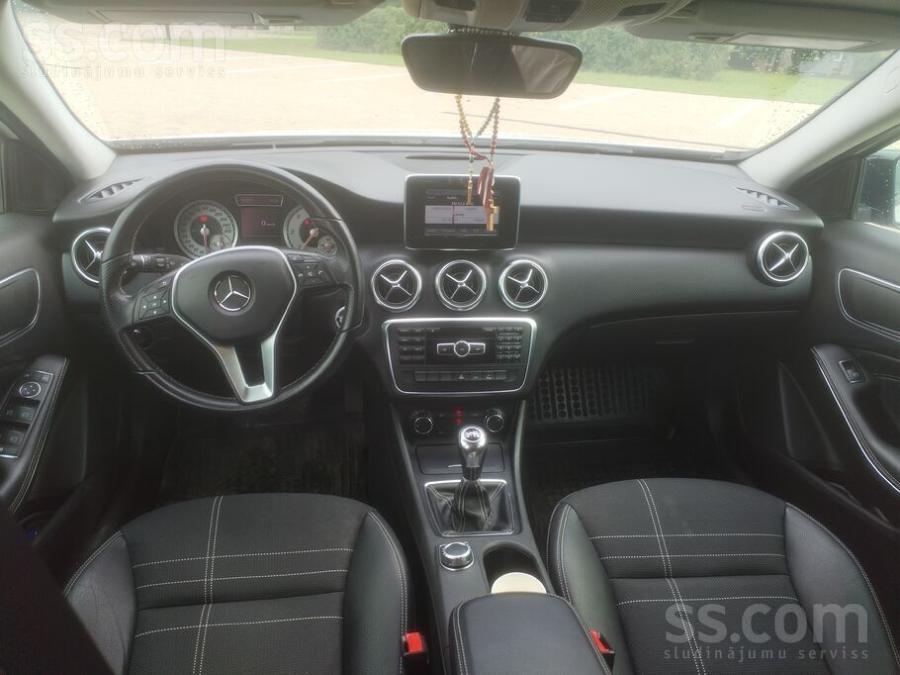 White Mercedes-Benz A 180 2013 in Saldus, with an engine capacity of 1.50 L and mileage of 311 thousand km for 7500 €, photo 10 on AUTOMOTO.COM.LV