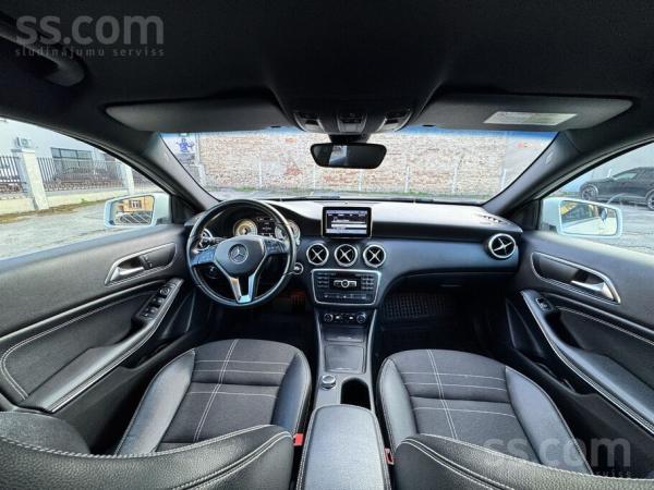 White Mercedes-Benz A 180 2013 in Riga, with an engine capacity of 1.60 L and mileage of 126 thousand km for 10500 €, photo 8 on AUTOMOTO.COM.LV