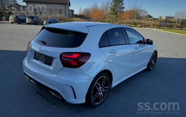 White Mercedes-Benz A 180 2016 in Telschi, with an engine capacity of 1.50 L and mileage of 243 thousand km for 10699 €, photo 4 on AUTOMOTO.COM.LV