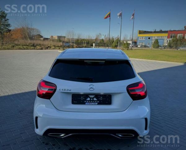 White Mercedes-Benz A 180 2016 in Telschi, with an engine capacity of 1.50 L and mileage of 243 thousand km for 10699 €, photo 5 on AUTOMOTO.COM.LV