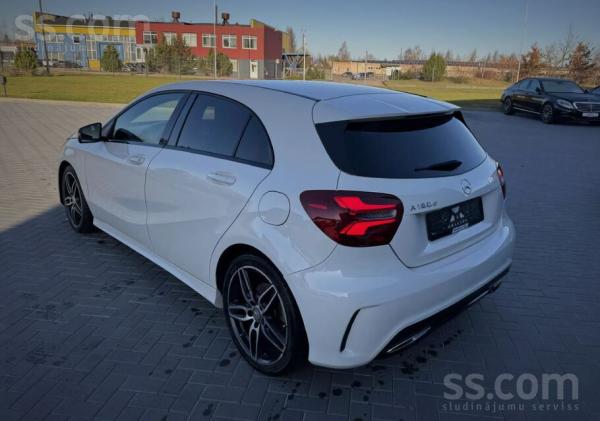 White Mercedes-Benz A 180 2016 in Telschi, with an engine capacity of 1.50 L and mileage of 243 thousand km for 10699 €, photo 6 on AUTOMOTO.COM.LV