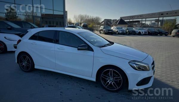 White Mercedes-Benz A 180 2016 in Telschi, with an engine capacity of 1.50 L and mileage of 243 thousand km for 10699 €, photo 8 on AUTOMOTO.COM.LV