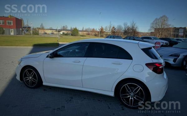 White Mercedes-Benz A 180 2016 in Telschi, with an engine capacity of 1.50 L and mileage of 243 thousand km for 10699 €, photo 9 on AUTOMOTO.COM.LV