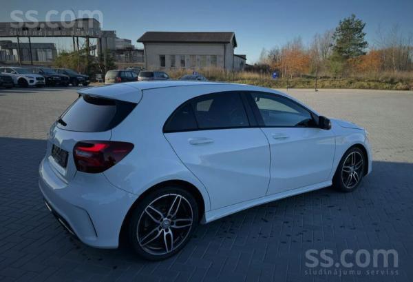 White Mercedes-Benz A 180 2016 in Telschi, with an engine capacity of 1.50 L and mileage of 243 thousand km for 10699 €, photo 10 on AUTOMOTO.COM.LV