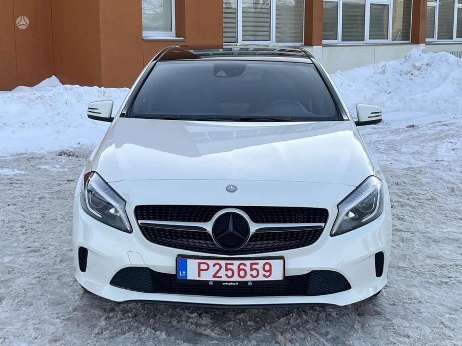 White Mercedes-Benz A 180 2016 in Jonava, with an engine capacity of 1.50 L and mileage of 147 thousand km for 10900 €, photo 1 on AUTOMOTO.COM.LV