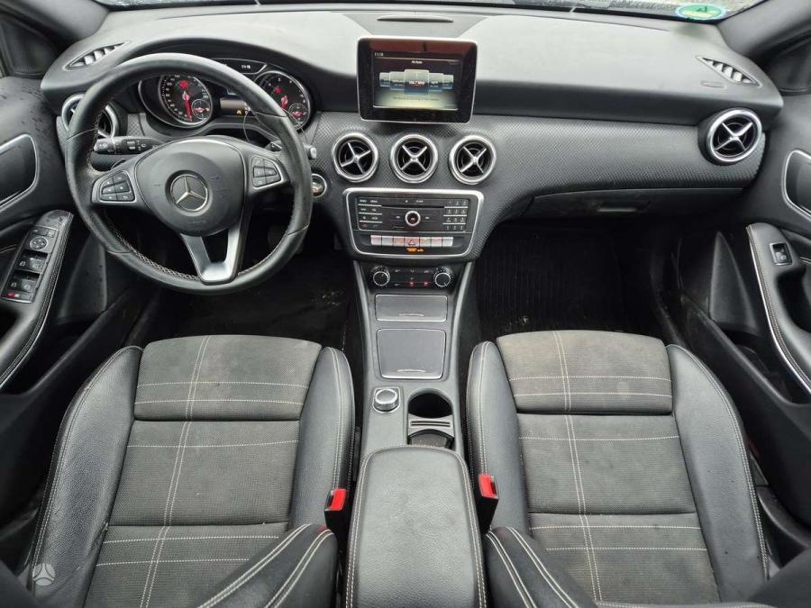 White Mercedes-Benz A 180 2016 in Vilnius, with an engine capacity of 1.60 L and mileage of 171 thousand km for 9100 €, photo 12 on AUTOMOTO.COM.LV