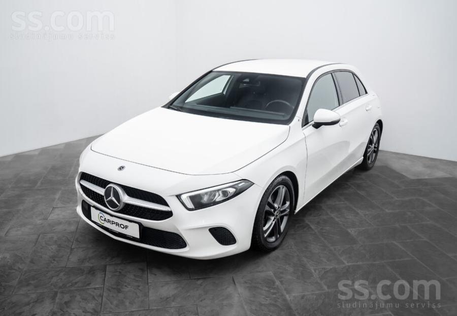 White Mercedes-Benz A 180 2018 in Tallinn, with an engine capacity of 1.50 L and mileage of 150 thousand km for 16999 €, photo 1 on AUTOMOTO.COM.LV