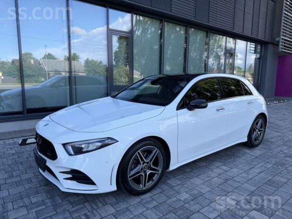 White Mercedes-Benz A 180 2018 in Riga, with an engine capacity of 1.50 L and mileage of 116 thousand km for 21000 €, photo 1 on AUTOMOTO.COM.LV