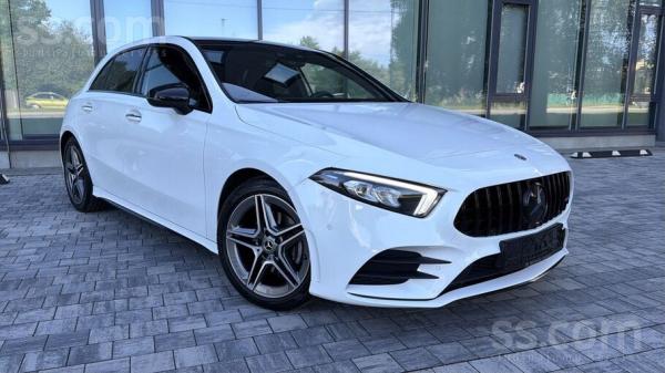 White Mercedes-Benz A 180 2018 in Riga, with an engine capacity of 1.50 L and mileage of 116 thousand km for 21000 €, photo 2 on AUTOMOTO.COM.LV