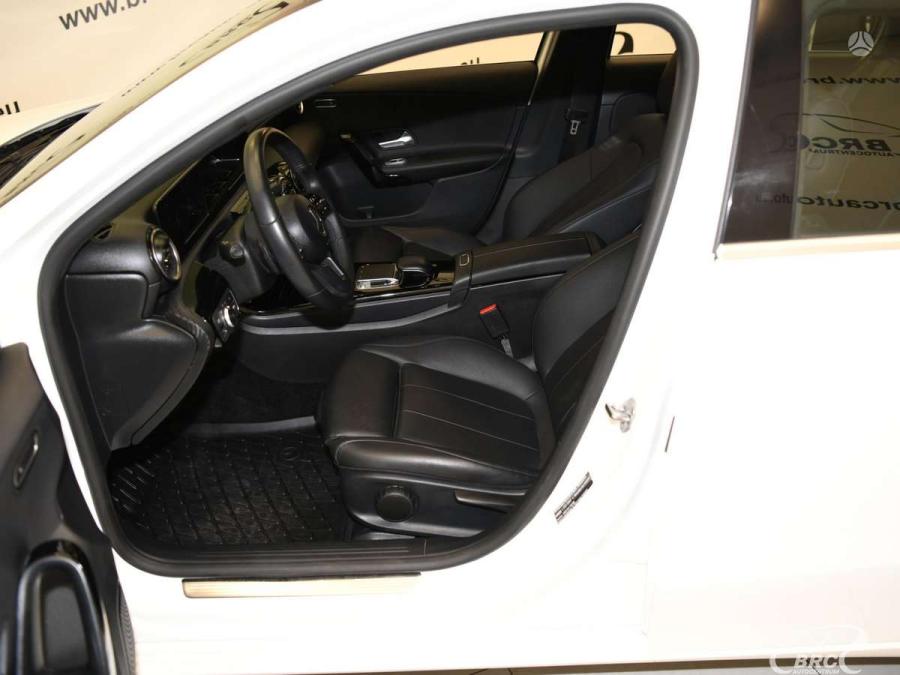 White Mercedes-Benz A 180 2019 in Vilnius, with an engine capacity of 1.33 L and mileage of 52 thousand km for 16900 €, photo 20 on AUTOMOTO.COM.LV