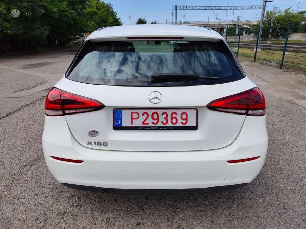 White Mercedes-Benz A 180 2019 in Siauliai, with an engine capacity of 1.40 L and mileage of 51 thousand km for 15900 €, photo 5 on AUTOMOTO.COM.LV