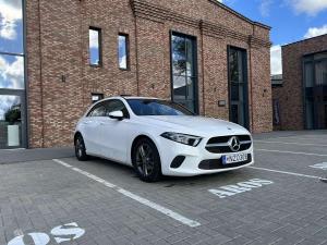 White Mercedes-Benz A 180 2019 in Klaipeda, with an engine capacity of 1.33 L and mileage of 70 thousand km for 17500 €, photo  on AUTOMOTO.COM.LV