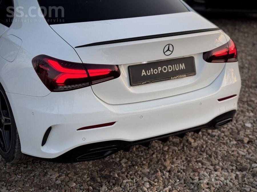 White Mercedes-Benz A 180 2020 in Riga, with an engine capacity of 1.50 L and mileage of 88 thousand km for 26650 €, photo 5 on AUTOMOTO.COM.LV