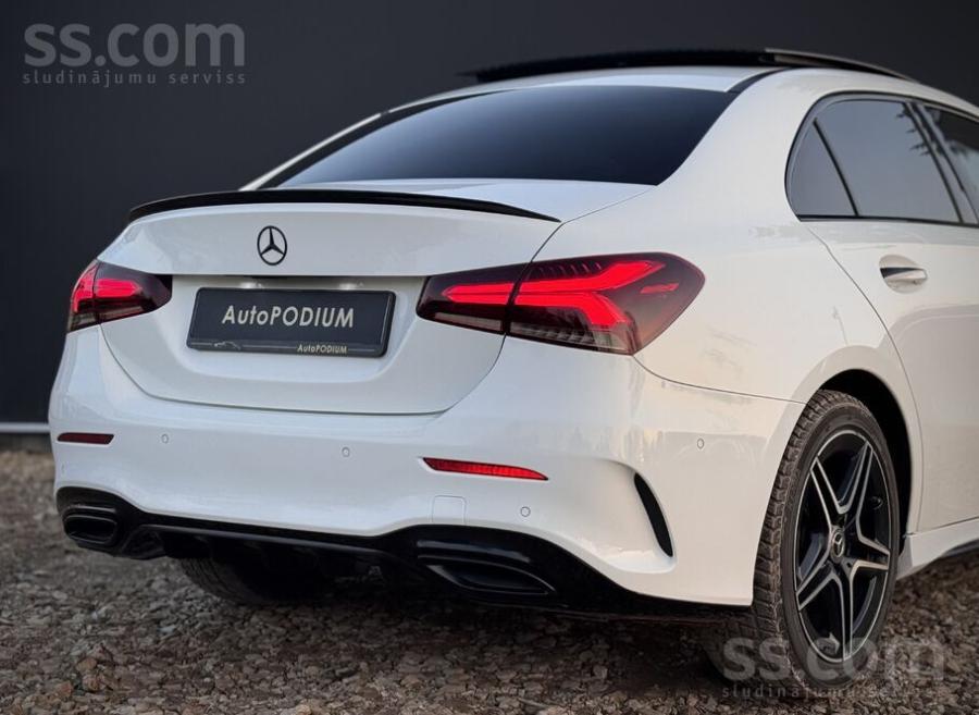 White Mercedes-Benz A 180 2020 in Riga, with an engine capacity of 1.50 L and mileage of 88 thousand km for 26650 €, photo 8 on AUTOMOTO.COM.LV