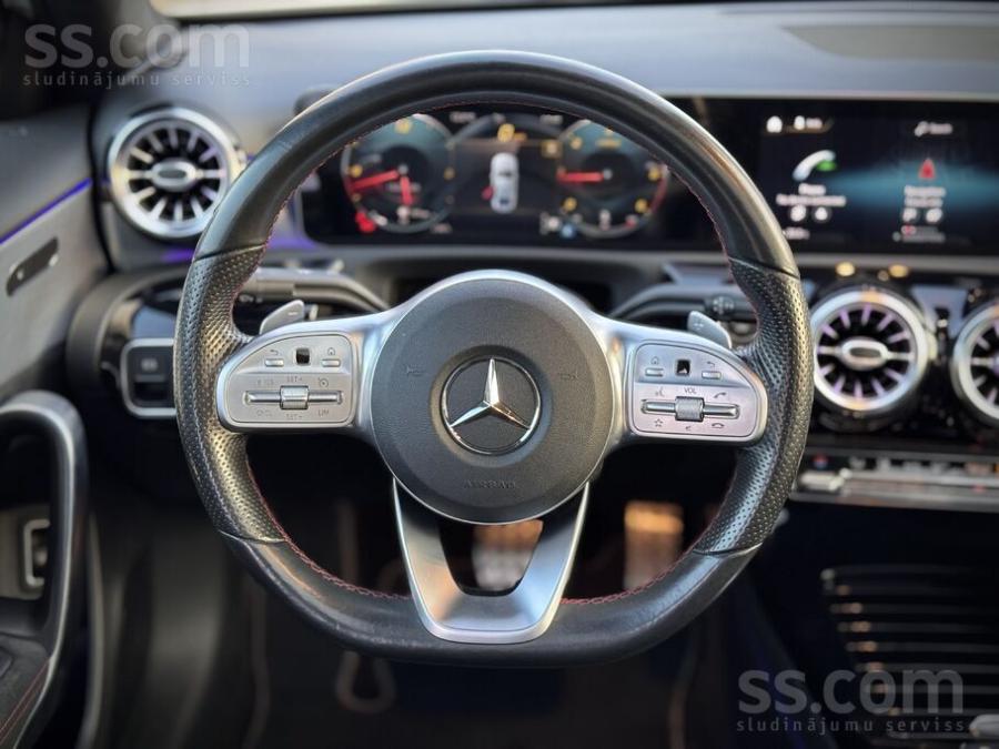 White Mercedes-Benz A 180 2020 in Riga, with an engine capacity of 1.50 L and mileage of 88 thousand km for 26650 €, photo 14 on AUTOMOTO.COM.LV