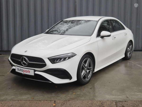 White Mercedes-Benz A 180 2024 in Vilnius, with an engine capacity of 1.33 L and mileage of 18 thousand km for 28900 €, photo 1 on AUTOMOTO.COM.LV