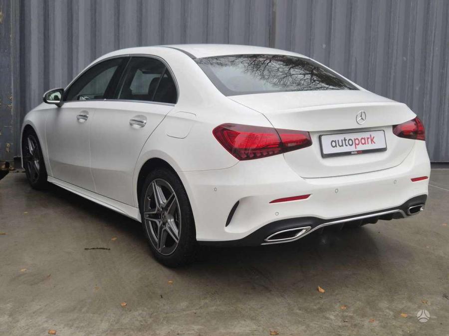 White Mercedes-Benz A 180 2024 in Vilnius, with an engine capacity of 1.33 L and mileage of 18 thousand km for 28900 €, photo 6 on AUTOMOTO.COM.LV
