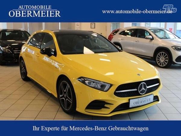 Yellow Mercedes-Benz A 180 2020 in Kaunas, with an engine capacity of 1.30 L and mileage of 62 thousand km for 27499 €, photo 1 on AUTOMOTO.COM.LV