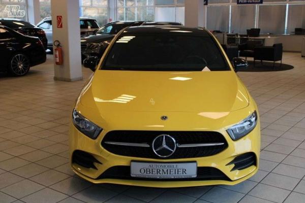 Yellow Mercedes-Benz A 180 2020 in Kaunas, with an engine capacity of 1.30 L and mileage of 62 thousand km for 27499 €, photo 2 on AUTOMOTO.COM.LV