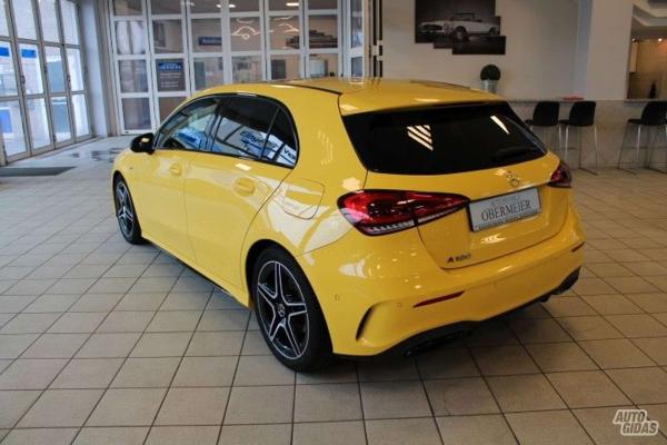 Yellow Mercedes-Benz A 180 2020 in Kaunas, with an engine capacity of 1.30 L and mileage of 62 thousand km for 27499 €, photo 4 on AUTOMOTO.COM.LV