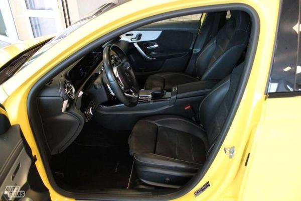 Yellow Mercedes-Benz A 180 2020 in Kaunas, with an engine capacity of 1.30 L and mileage of 62 thousand km for 27499 €, photo 10 on AUTOMOTO.COM.LV
